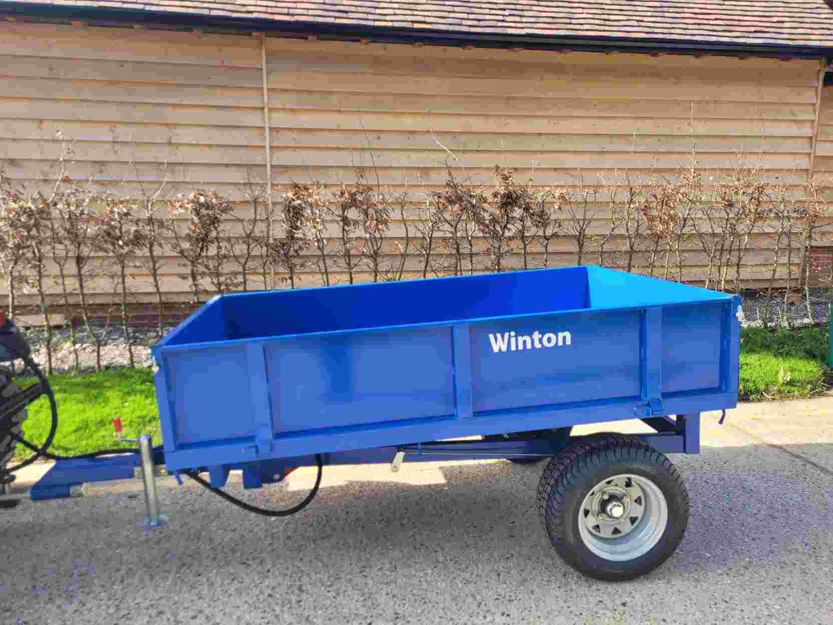 Winton 1.5tn Blue Agricultural Tipping Trailer W-TL15B