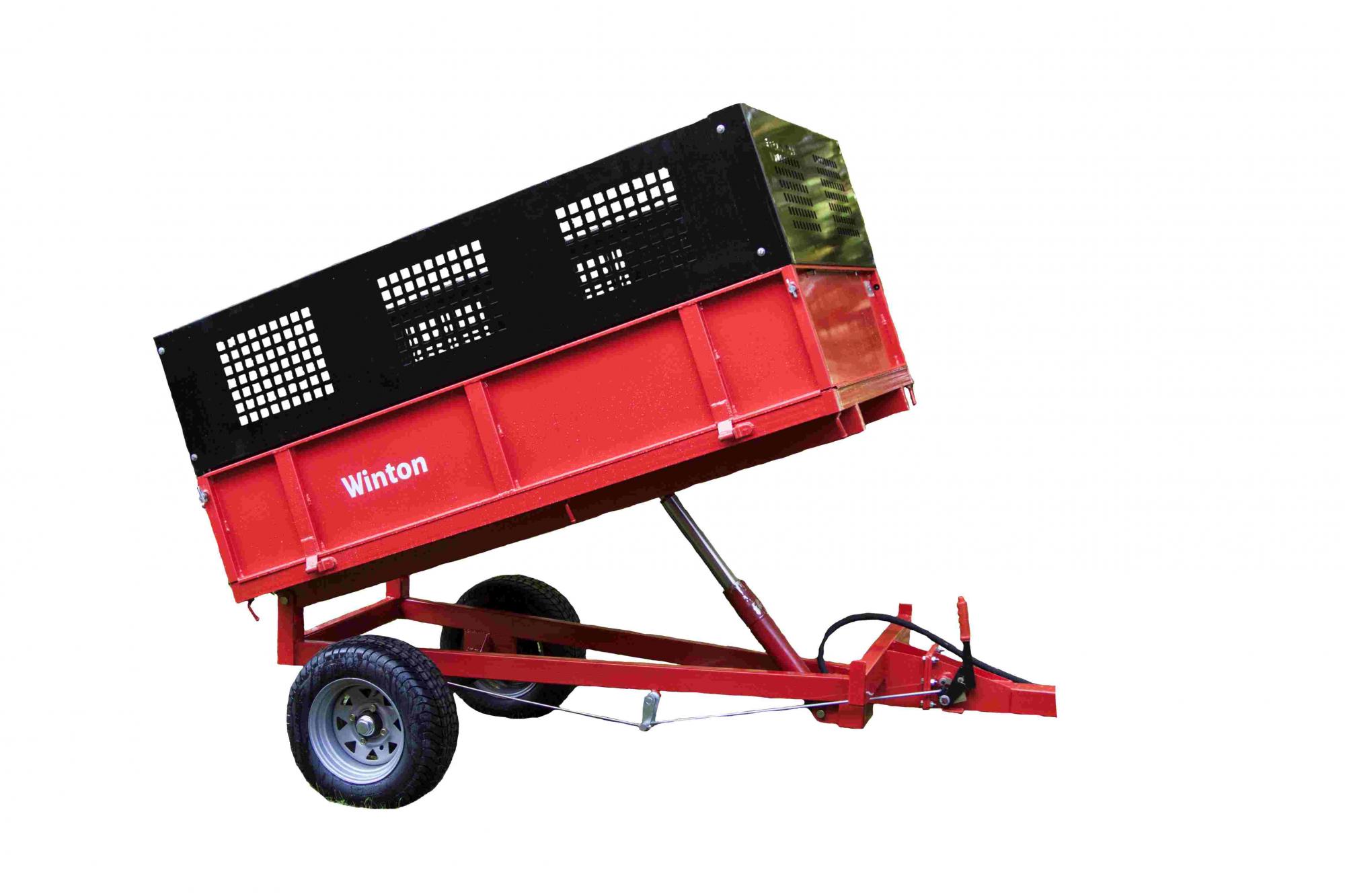 Winton 1.5tn Red Agricultural Tipping Trailer W-TL15R